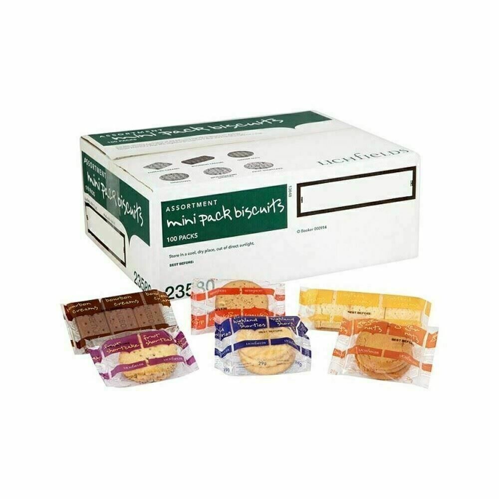 Lichfields Assortment 100 Mini Pack Biscuits – The Pantry Basket