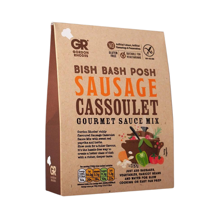 Gordon Rhodes Bish Bash Posh Sausage Cassoulet Gourmet Sauce Mix 75g ...