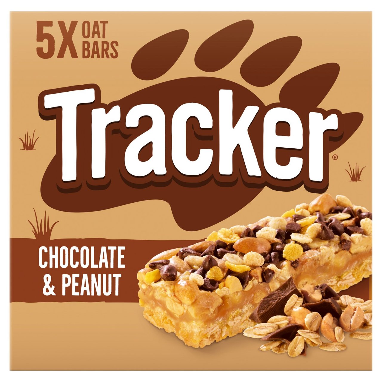 Tracker Chocolate & Peanut Oat Bars 5 x 26g – The Pantry Basket
